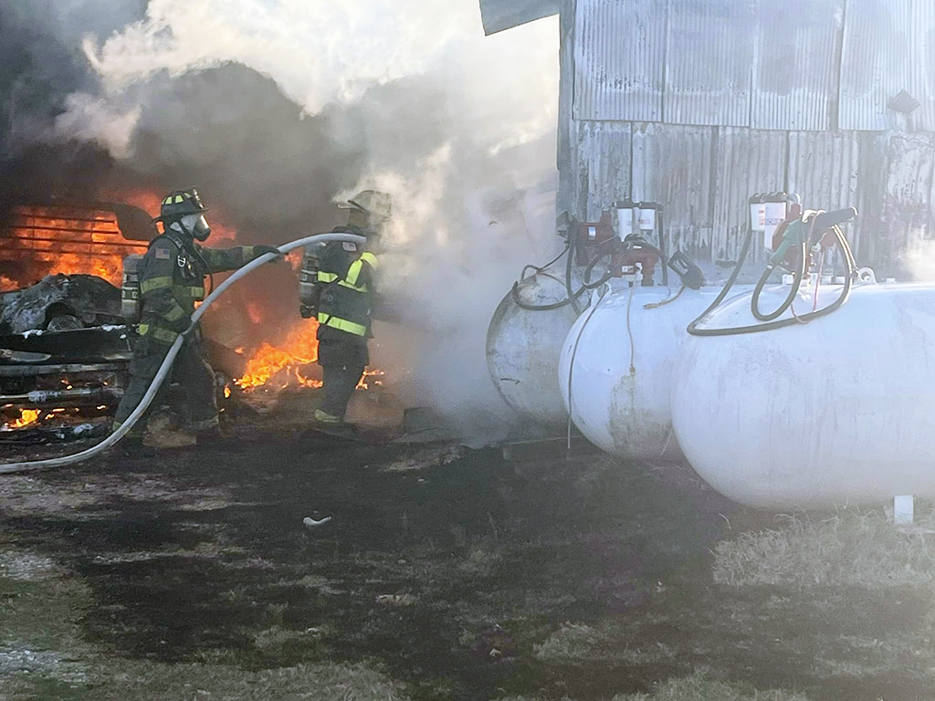 County firefighters battle Fillmore structure blaze - Johnston County ...