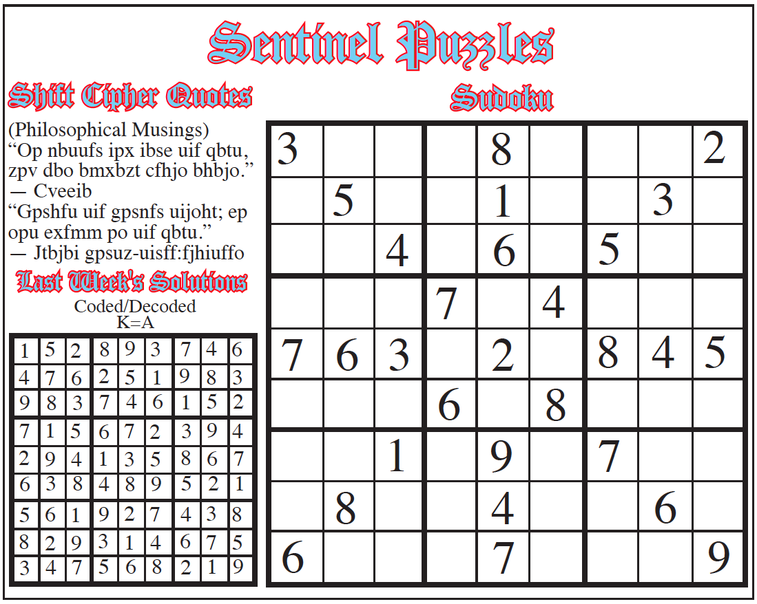This Week’s Puzzles - December 25 2025 Edition - Johnston County Sentinel
